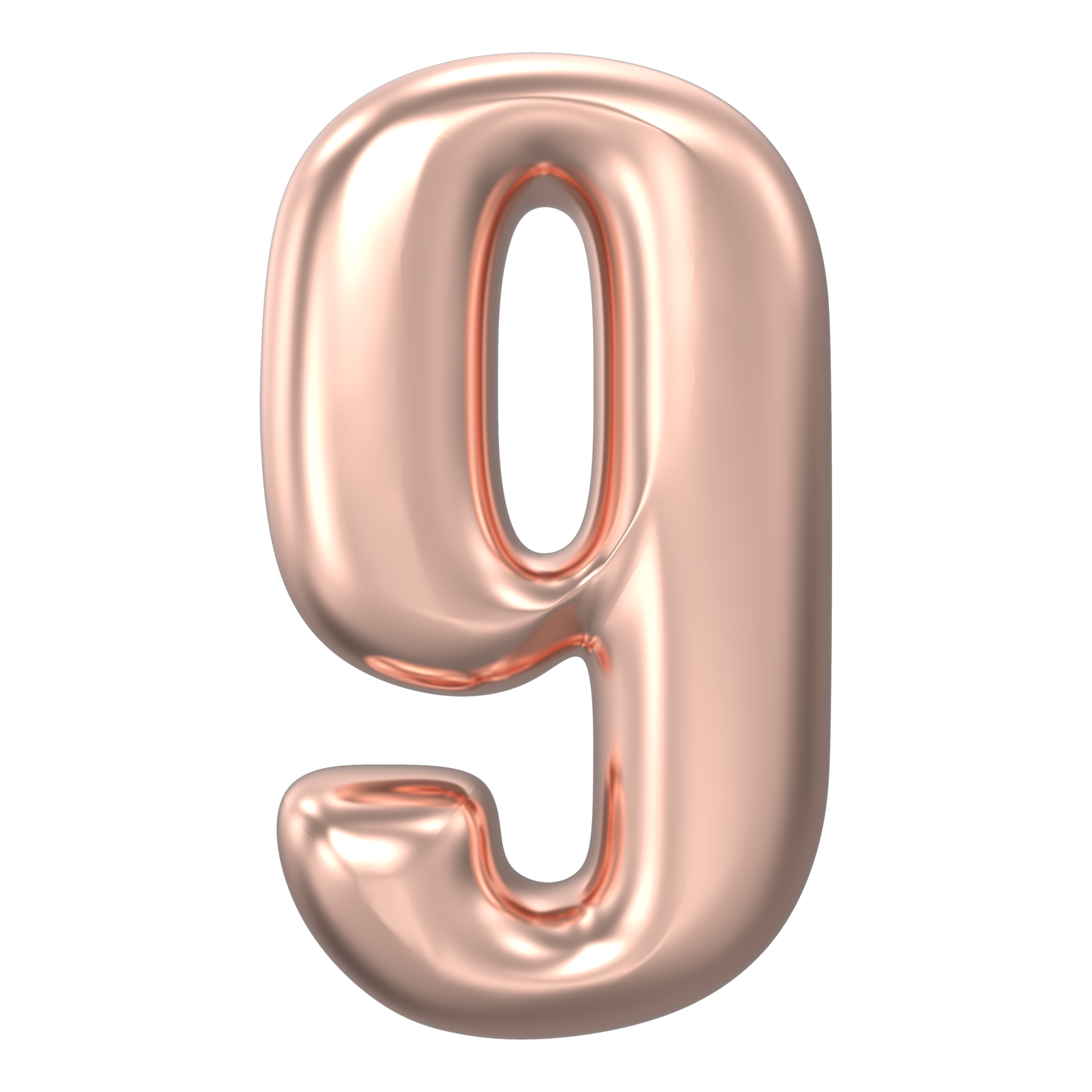 Gold Number 9 42069028 Png
