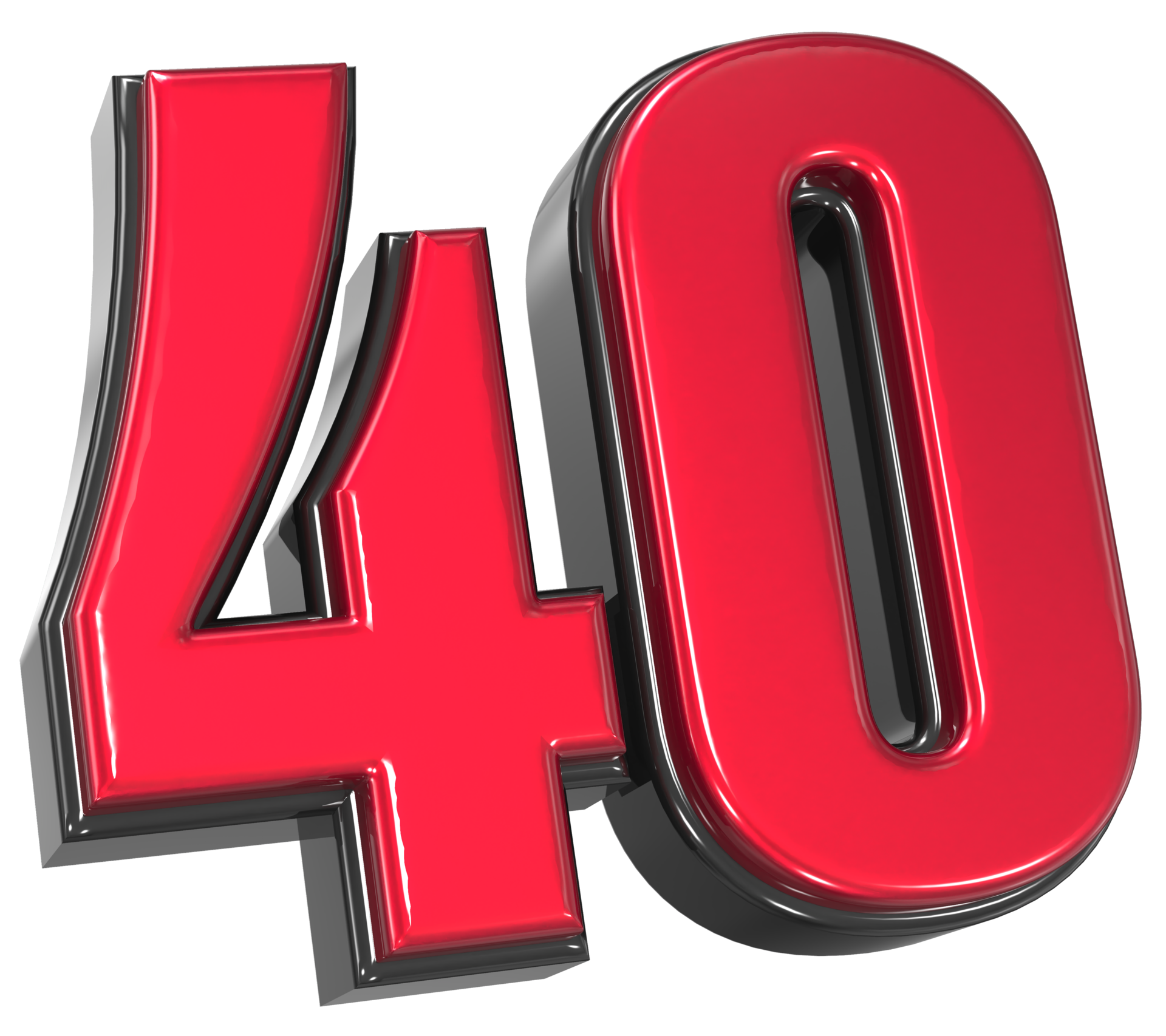 Number 40 3D Render 42069413 PNG Number 40 3D Render 42069413 PNG