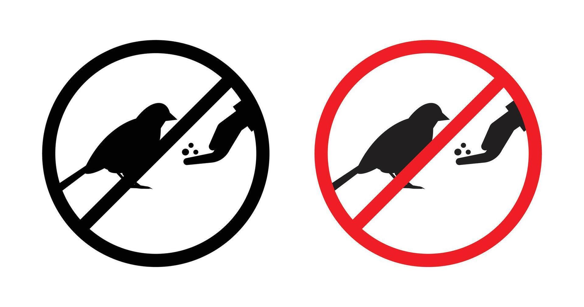 Do Not Feed Birds Sign 42070044 Vector Art At Vecteezy