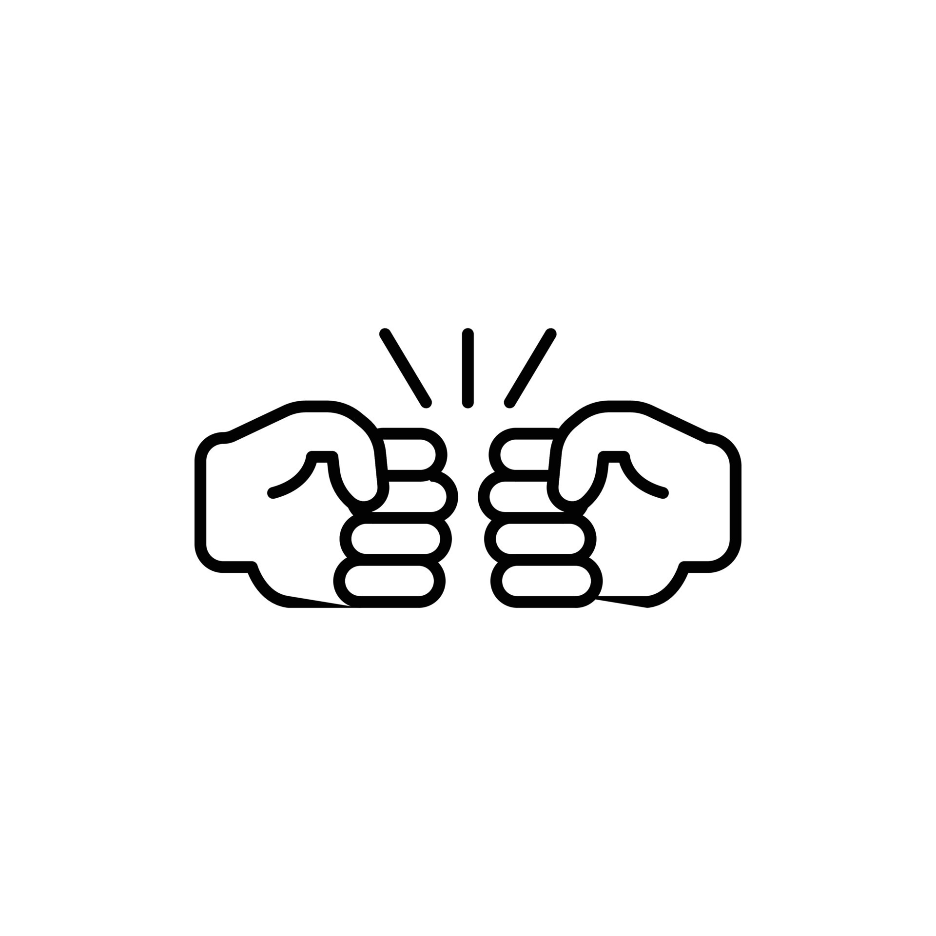 Fist bump icon 42070609 Vector Art at Vecteezy