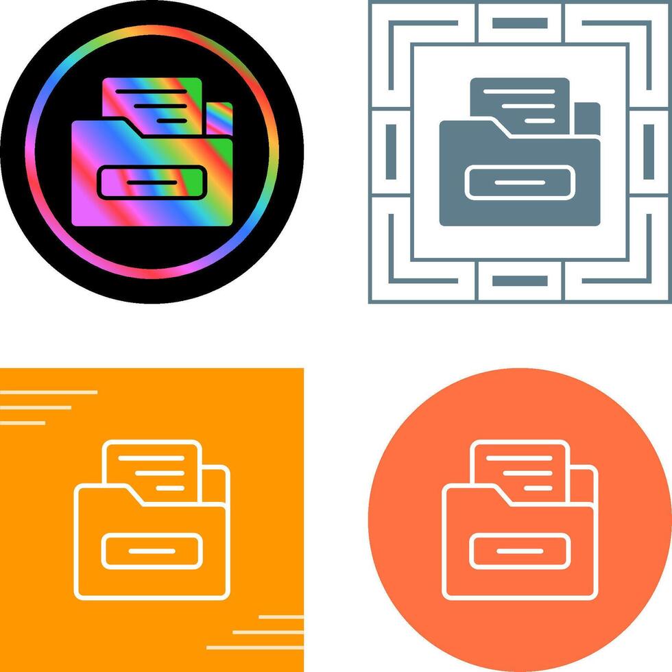 File Folder Vector Icon 42105472 Vector Art At Vecteezy