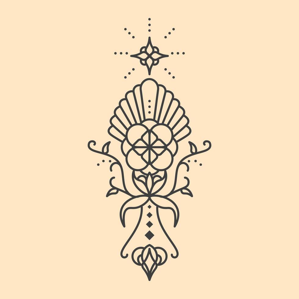 Vintage Ornamental Linework Illustration 42109047 Vector Art at Vecteezy