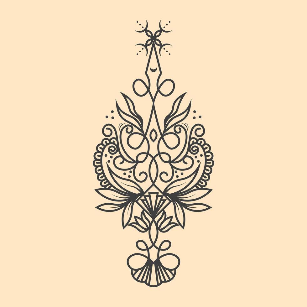 Vintage Ornamental Linework Illustration 42109049 Vector Art at Vecteezy