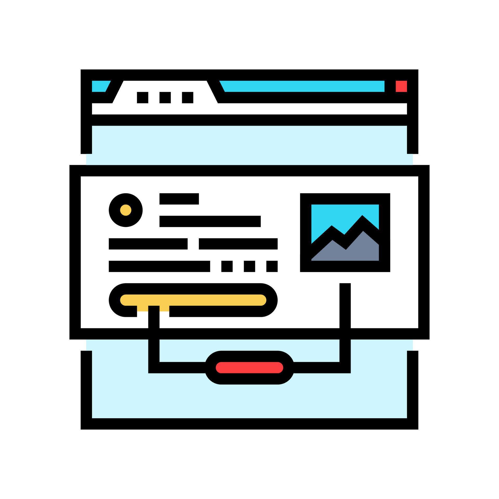 rich snippets seo color icon vector illustration 42110176 Vector Art at ...