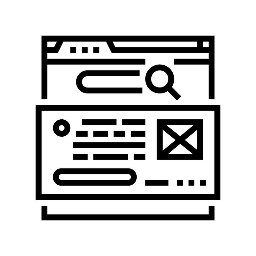 featured snippet seo line icon vector illustration 42110203 Vector Art ...