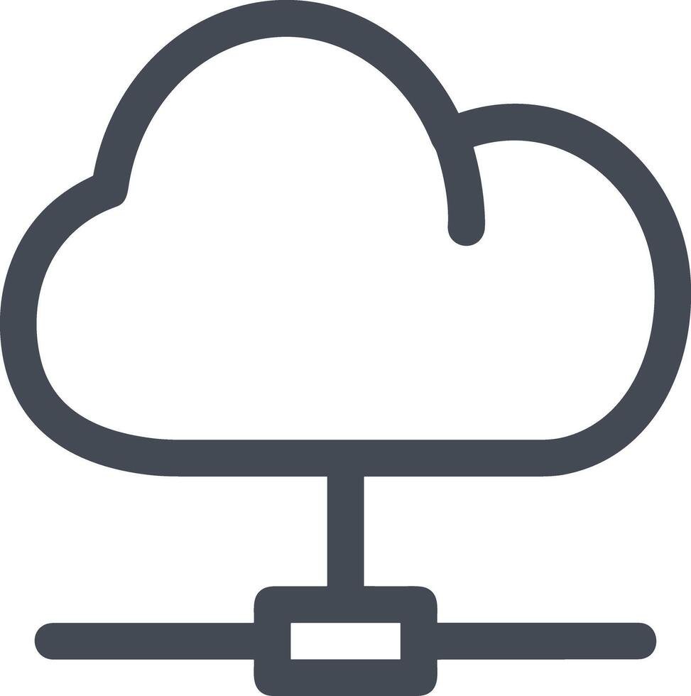 Cloud icon symbol vector image. Illustration of the hosting storage ...