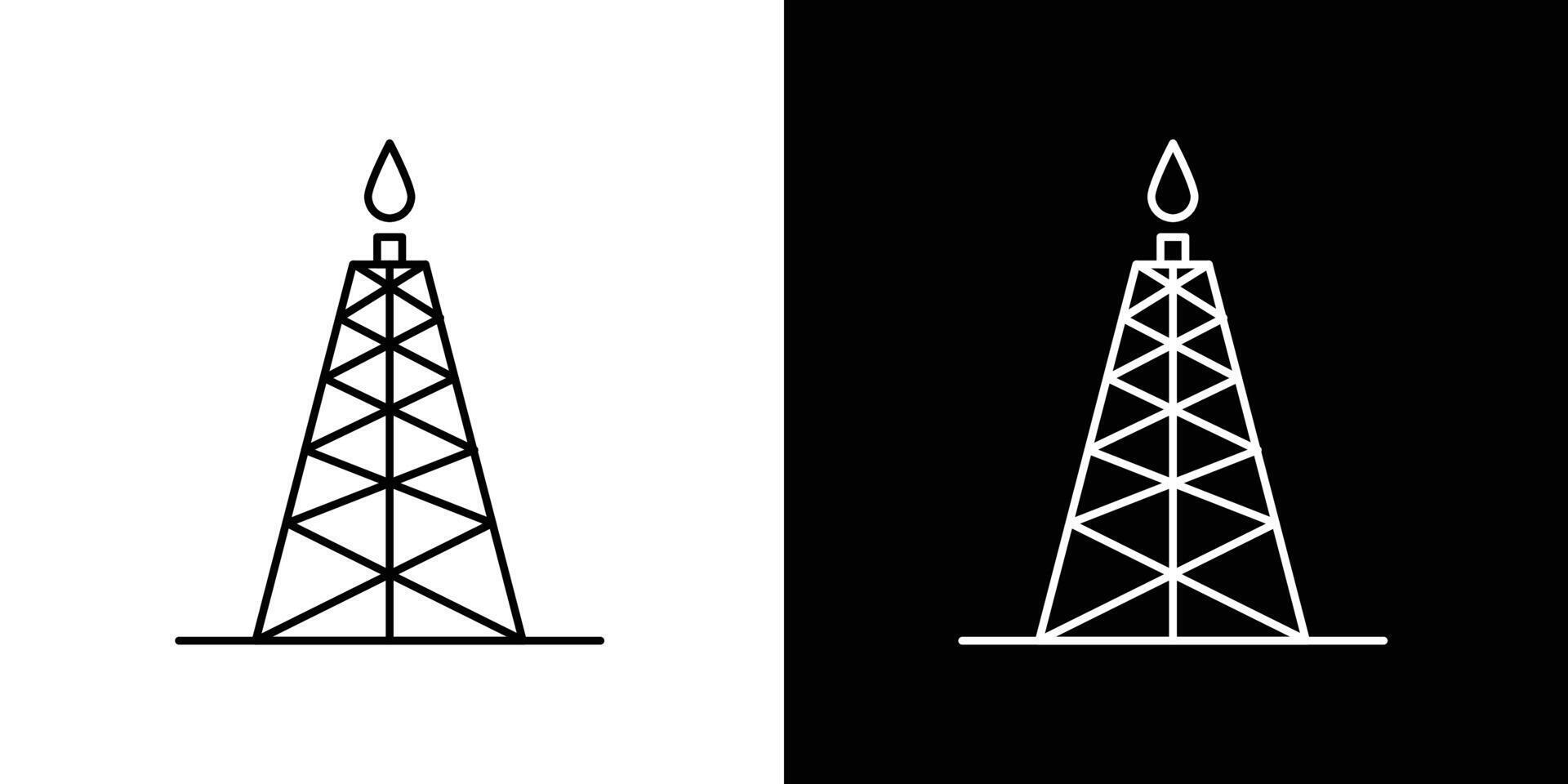 Shale gas rig icon 42114100 Vector Art at Vecteezy