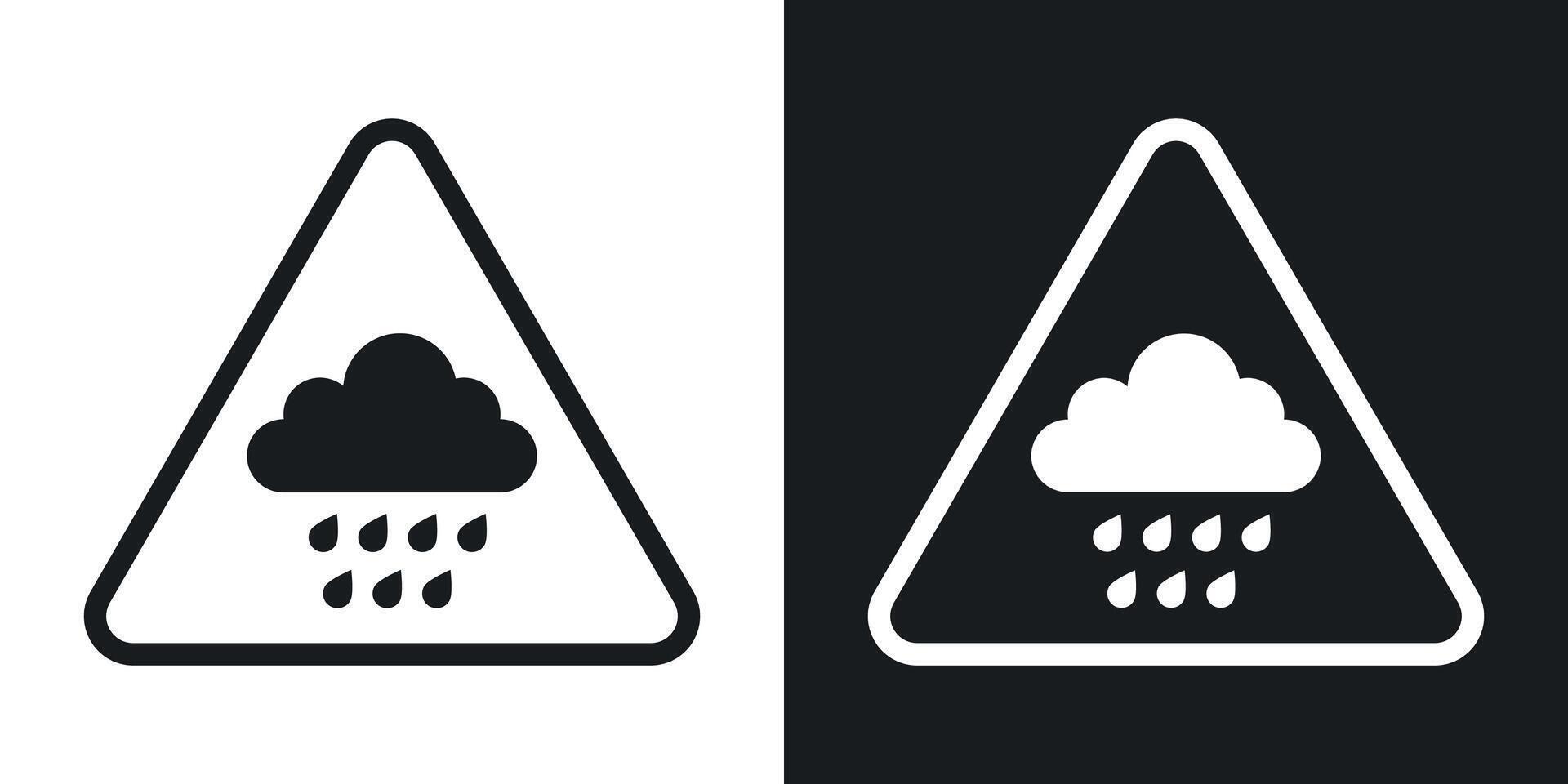 Rain warning sign 42114682 Vector Art at Vecteezy Rain warning sign 42114682 Vector Art at Vecteezy