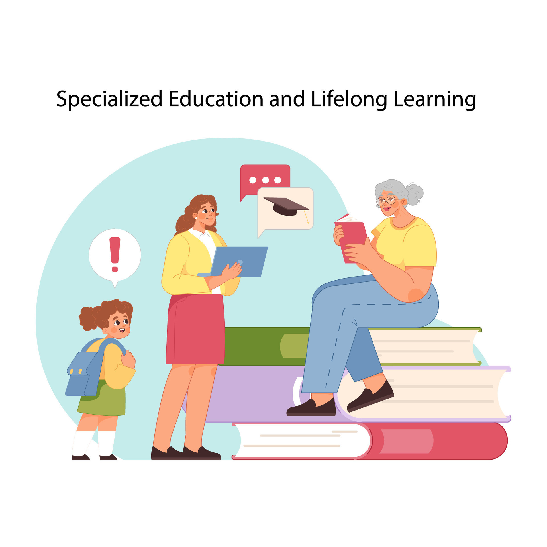 Lifelong learning journey. Flat vector illustration 42114737 Vector Art ... Lifelong learning journey. Flat vector illustration 42114737 Vector Art ...