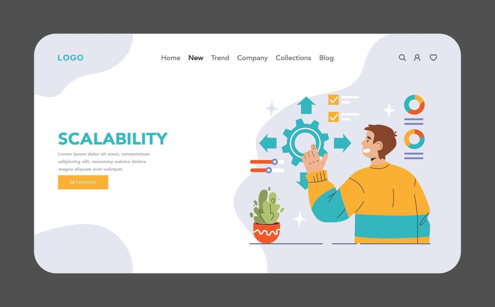 Scalability concept illustration. Flat vector illustration 42115878 ... Scalability concept illustration. Flat vector illustration 42115878 ...