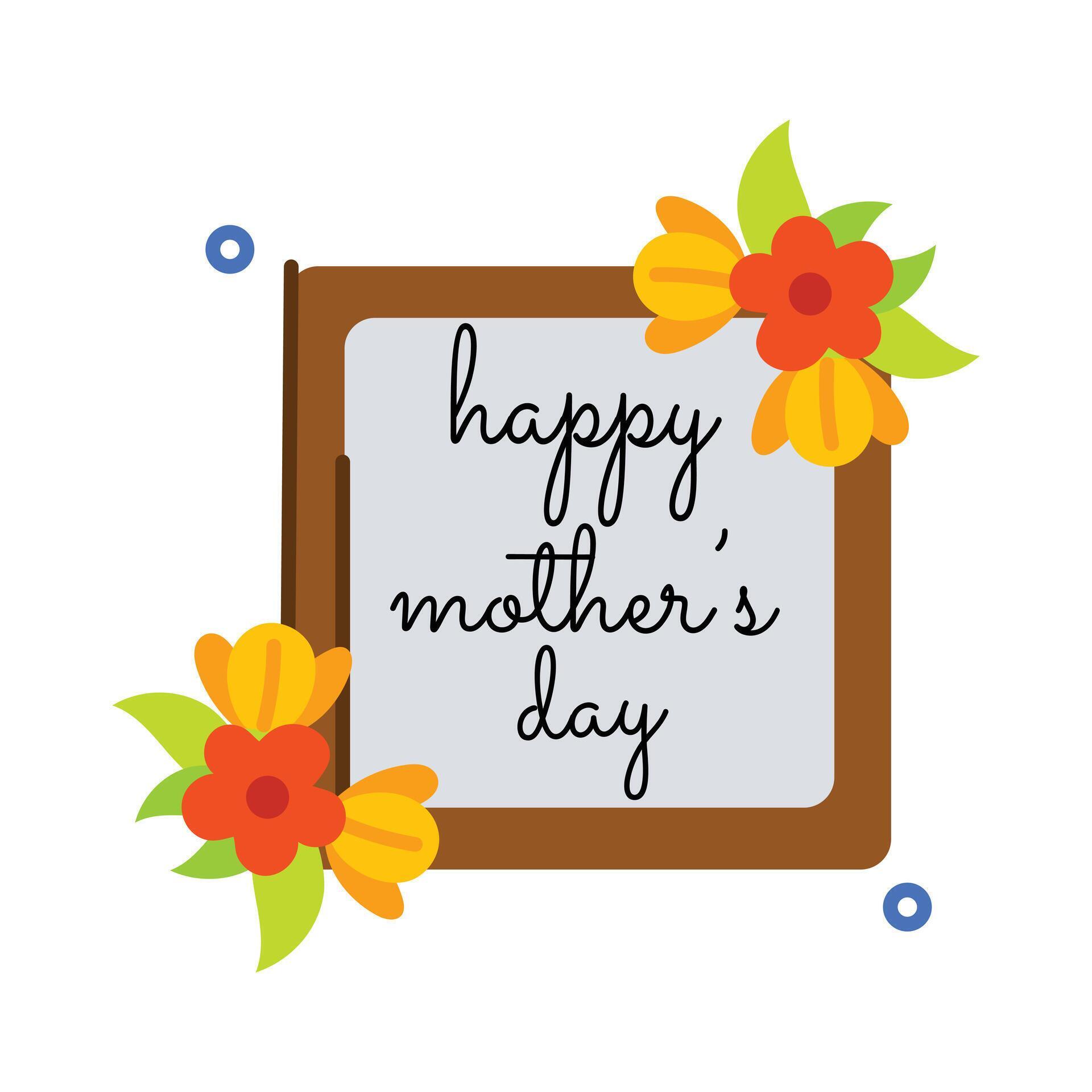 Trendy Mothers Day Frame 42119479 Vector Art At Vecteezy