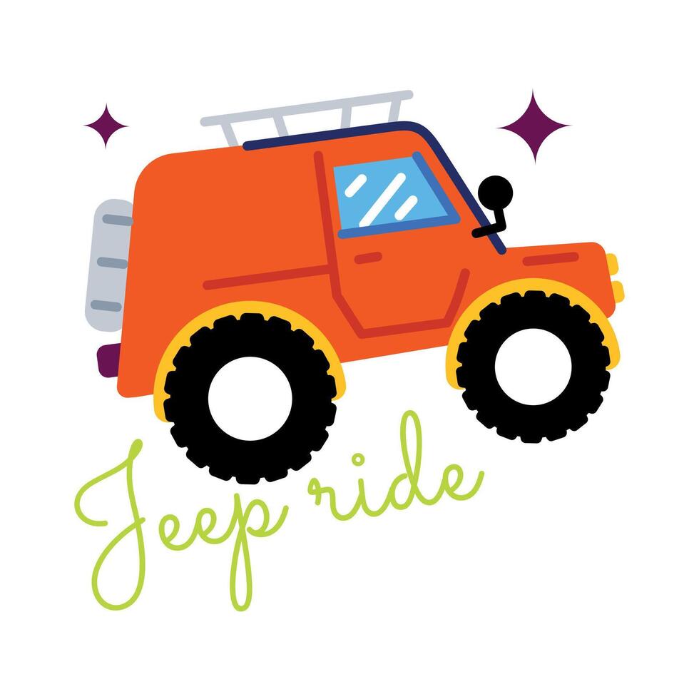 Trendy Jeep Ride 42119780 Vector Art at Vecteezy
