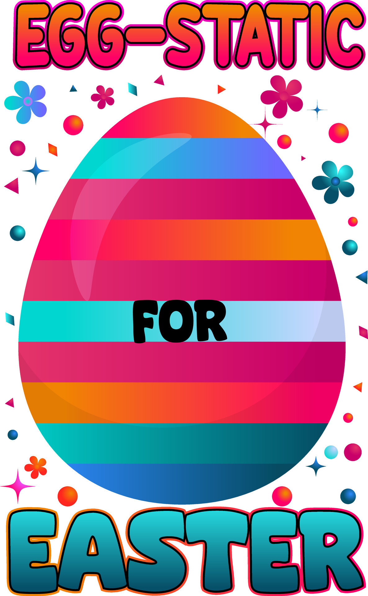 Eggstatic for Easter 42123190 Vector Art at Vecteezy