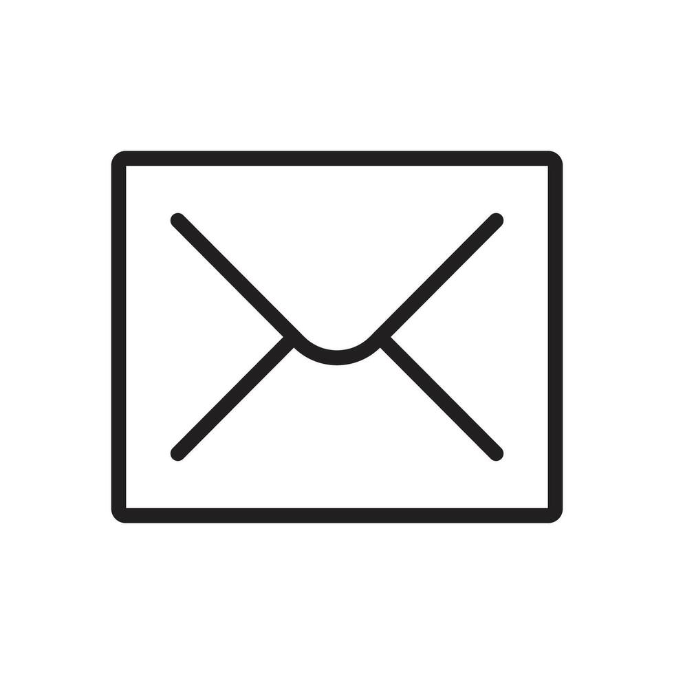 icon mail, message, inbox envelope flat style icon isolated on white background 42125180 Vector ...