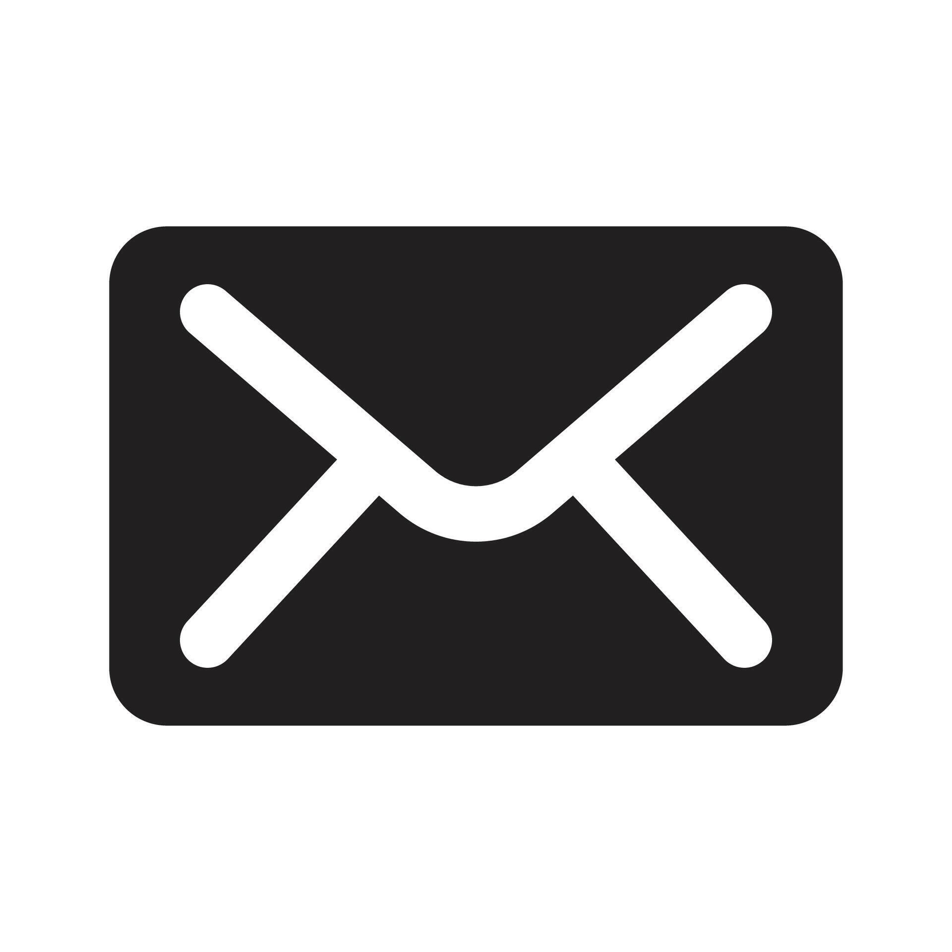 icon mail, message, inbox envelope flat style icon isolated on white background 42125182 Vector ...