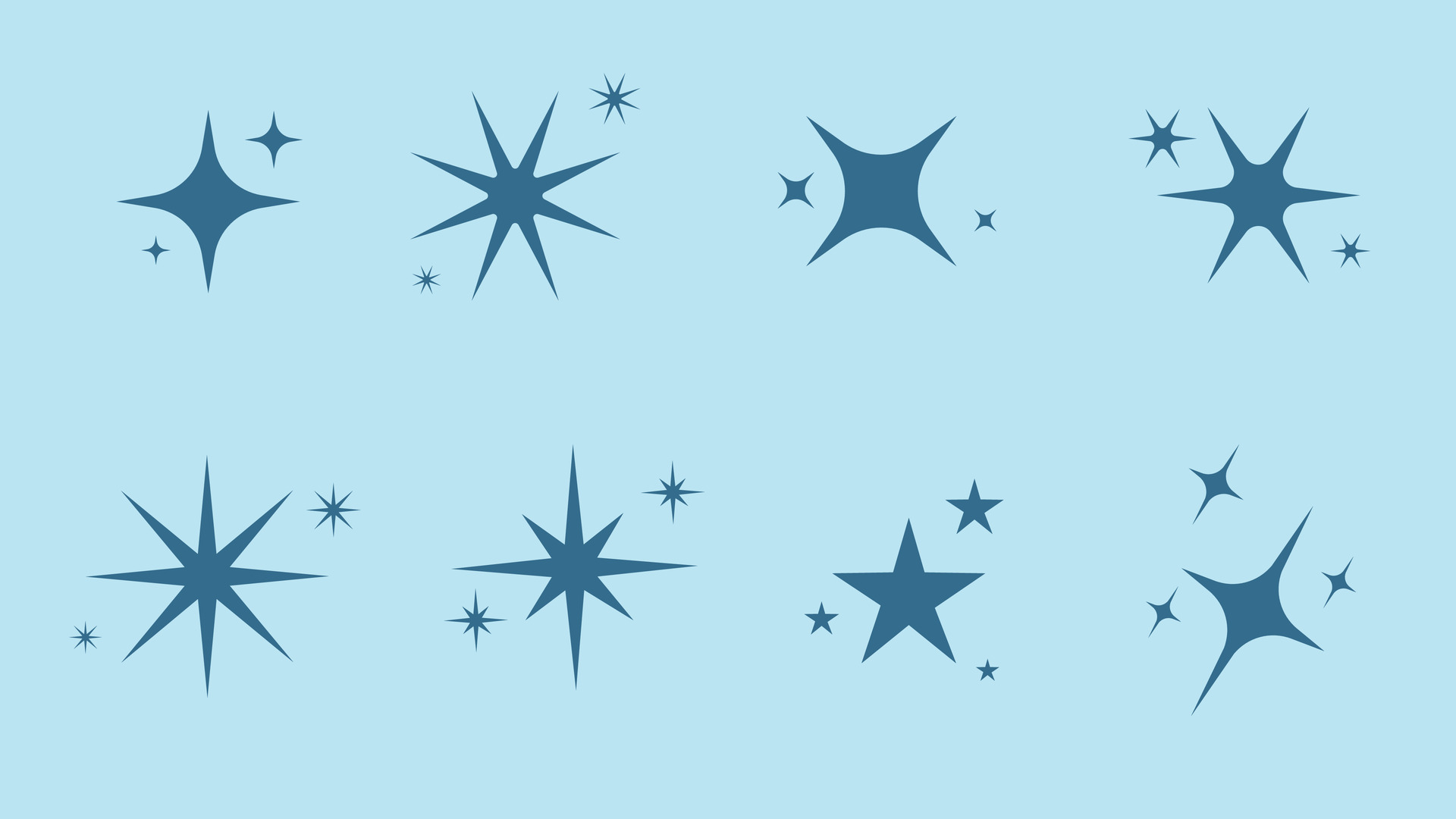 Set of flat sparkling star vector illustration 42125338 Vector Art at Vecteezy