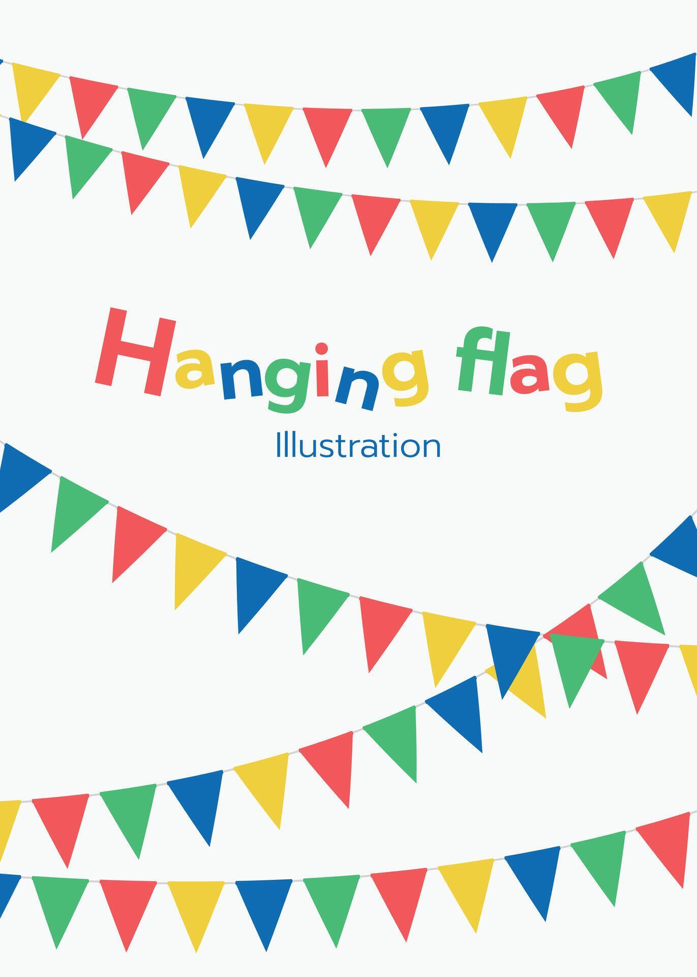 Triangular string hanging flags, decorative colorful party pennants for ...