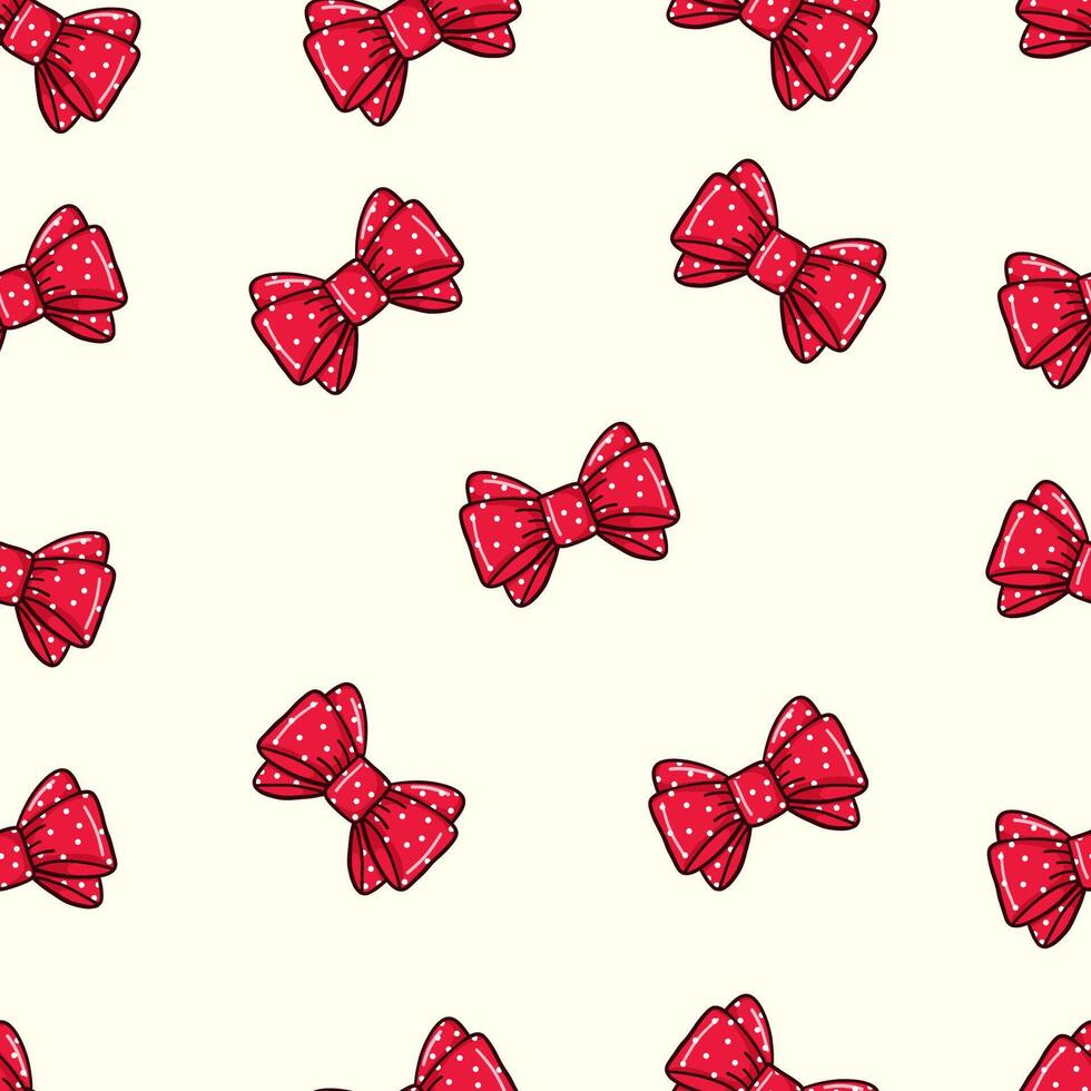 Read bow polka dot seamless pattern 42126588 Vector Art at Vecteezy