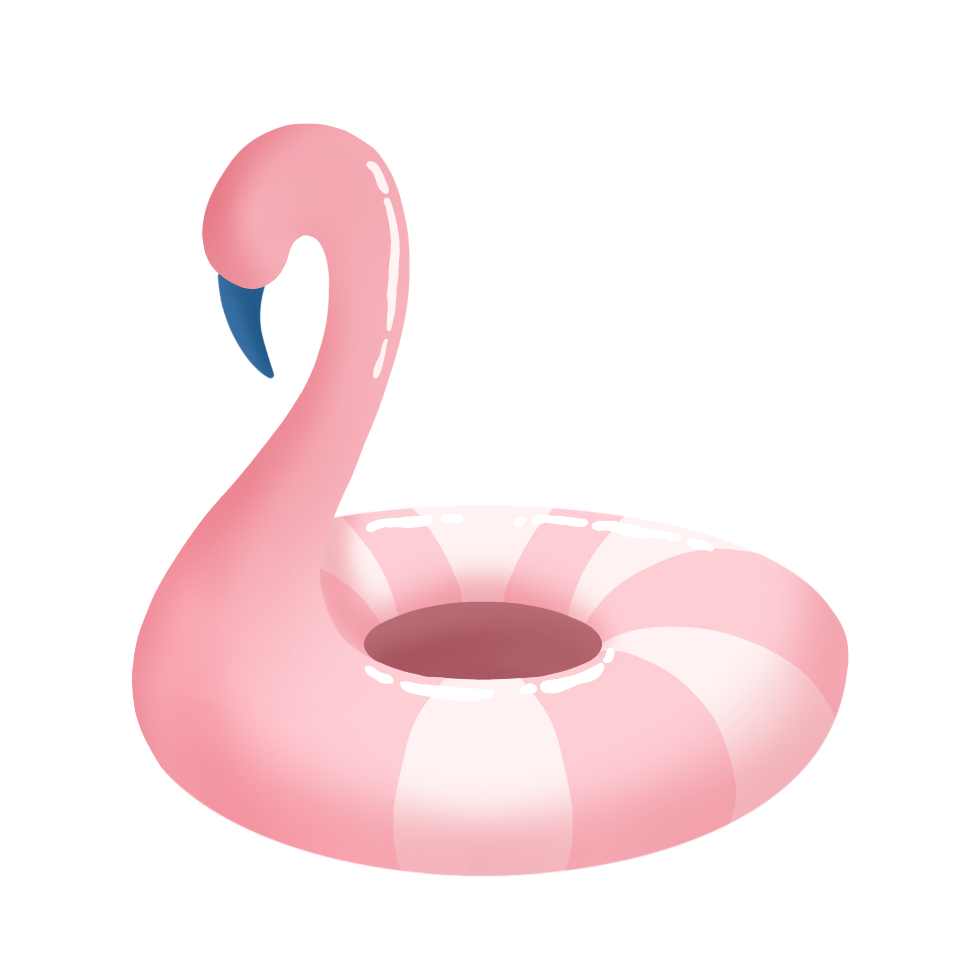 Pink Flamingo Swimming Pool Float 42126793 Png