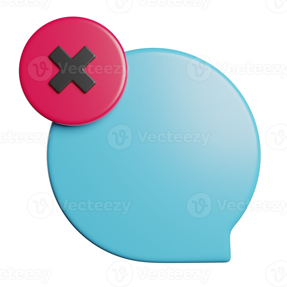 Chat Bubble Delete 42126883 PNG