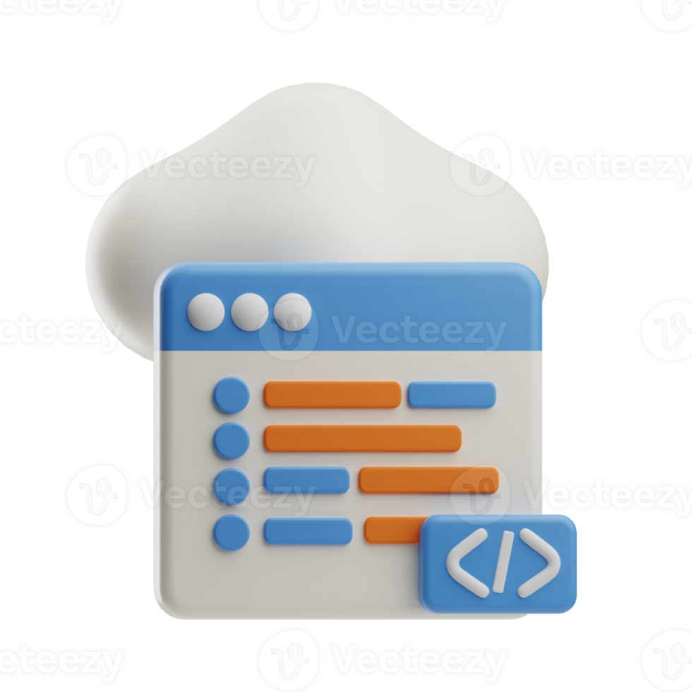 Object Computer Programming Cloud Coding 3d Illustration 42127079 Png 7541