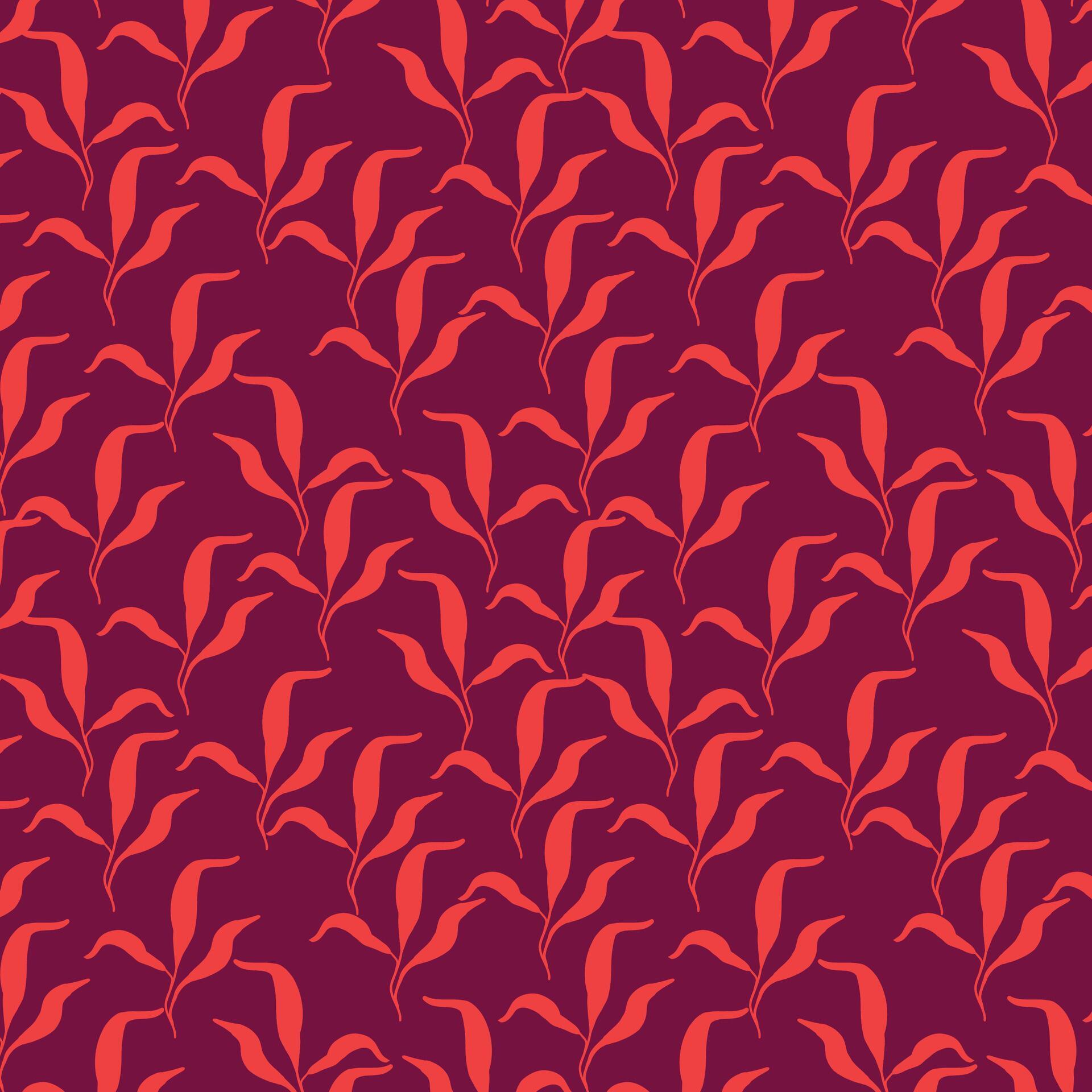 Seamless Flower Vector Leaf pattern Background vector pattern Background vector 42145680 Vector ...