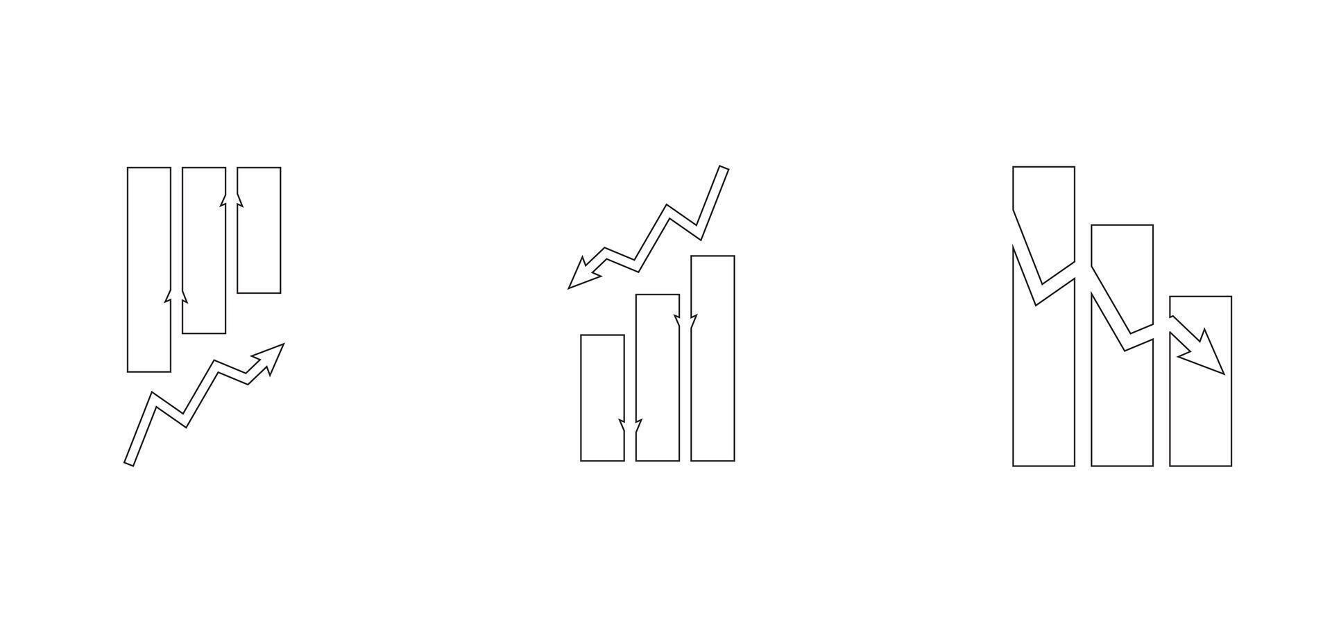 Increase And Decrease Thin Line Arrow Icons With Editable Stroke 42145825 Vector Art at Vecteezy