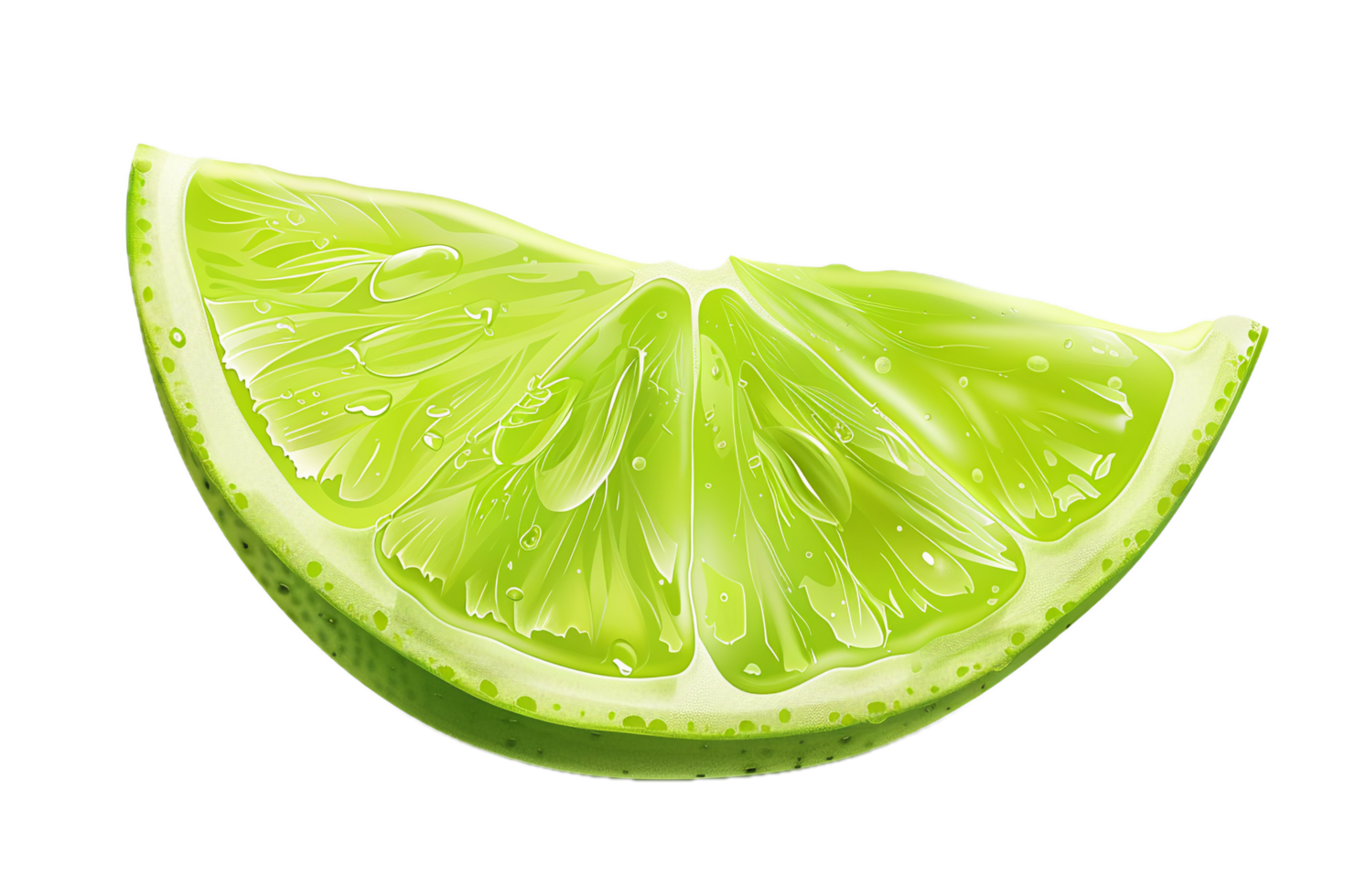 AI generated Fresh Lime Wedges png 42148168 PNG