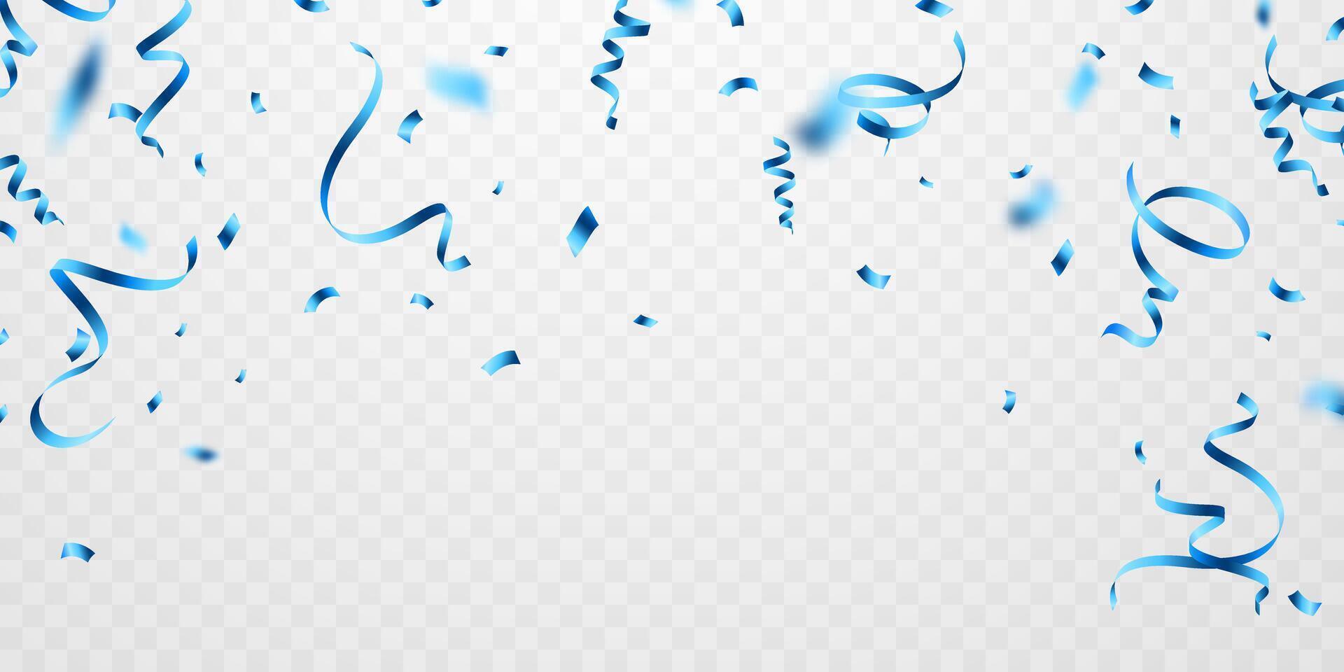 beautiful blue confetti background for celebration party Vector illustration 42148264 Vector Art ...