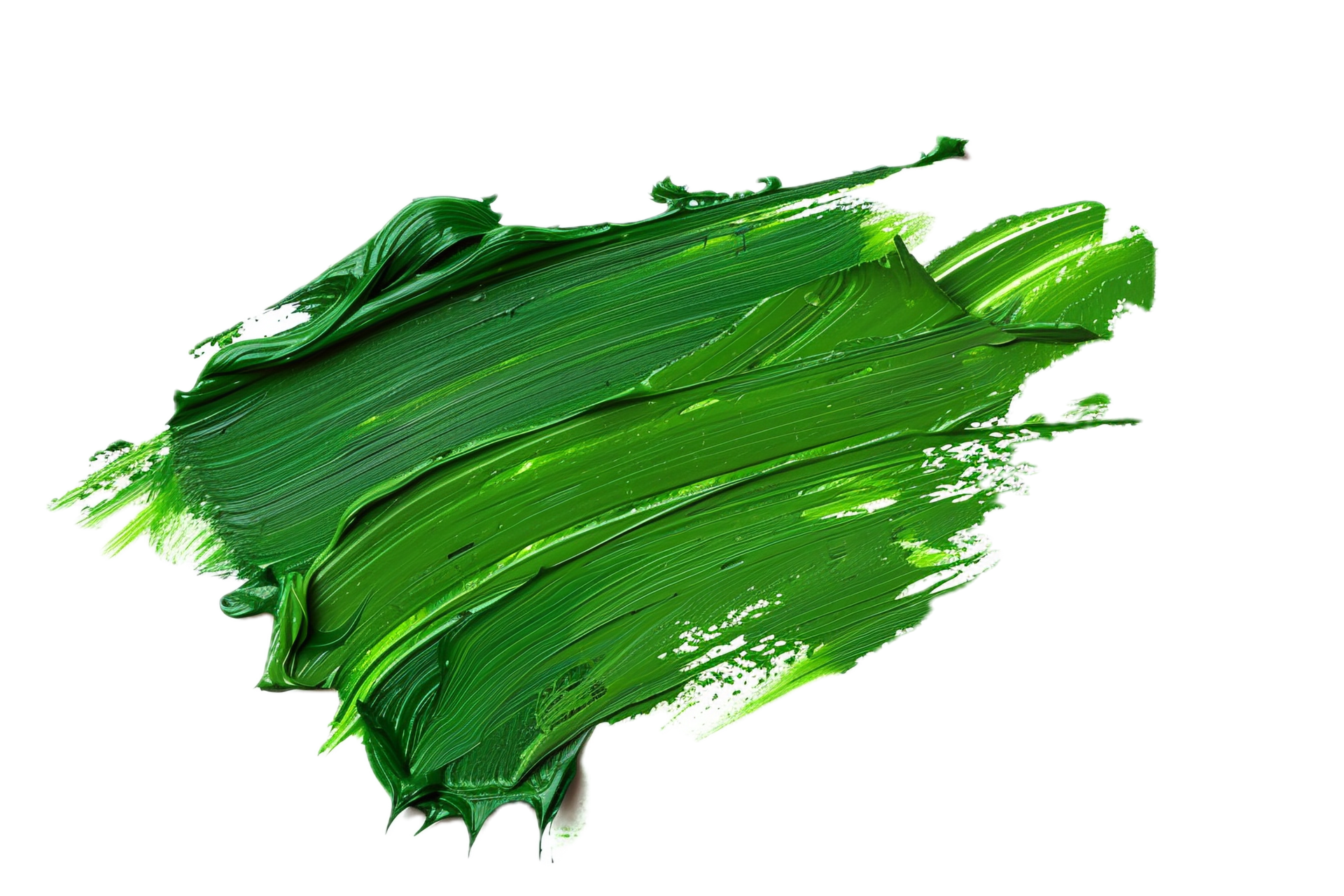 AI generated Abstract Green Brush Strokes png 42148294 PNG