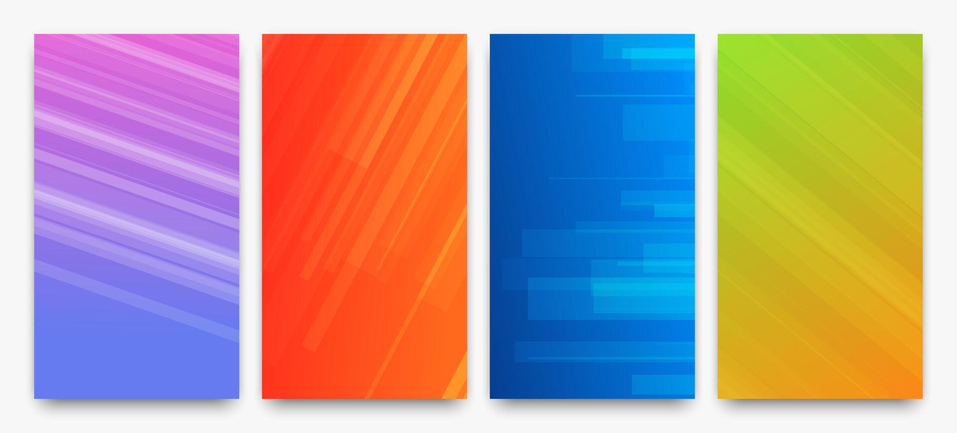 Modern Colorful Gradient Background With Lines 42151760 Vector Art At