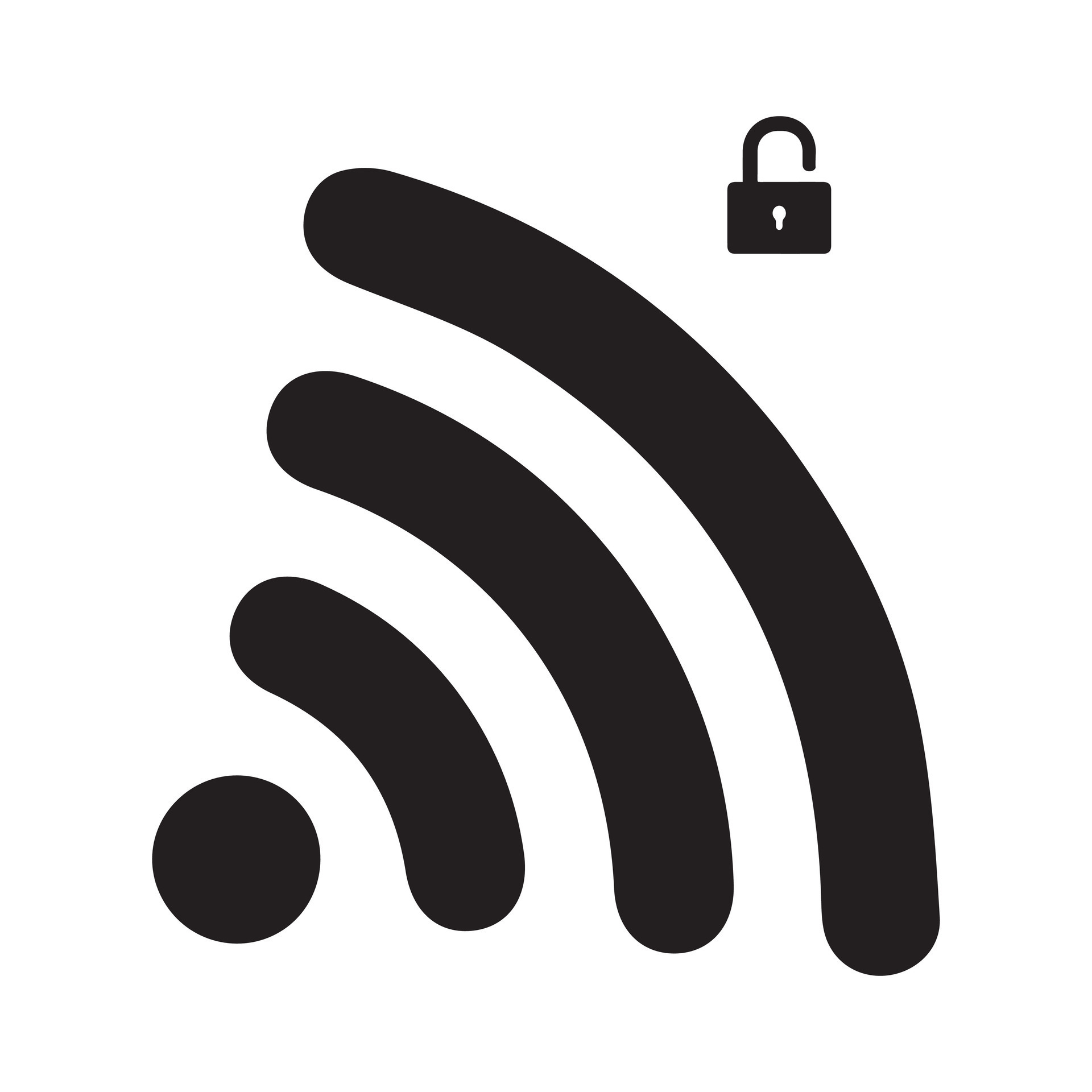 Collection Of Stock Vector Images Depicting Symbols And Icons Related To Wireless Wi Fi