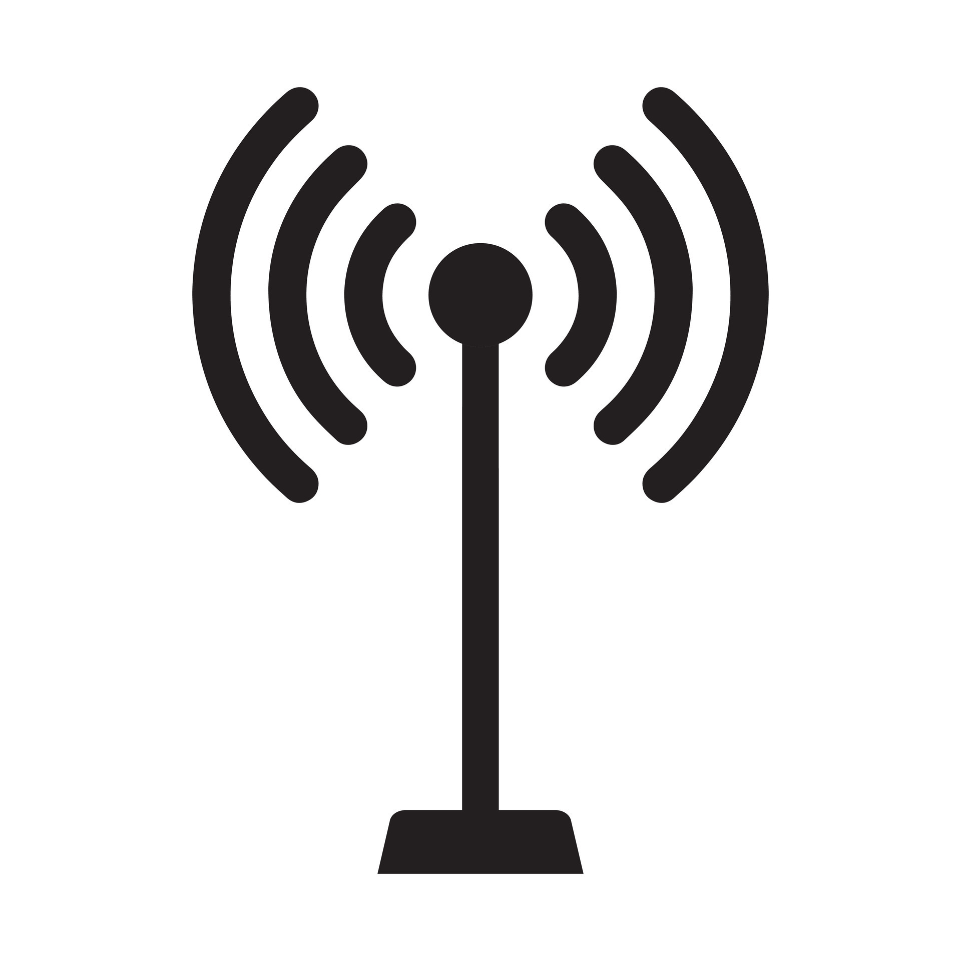Collection Of Stock Vector Images Depicting Symbols And Icons Related To Wireless Wi Fi