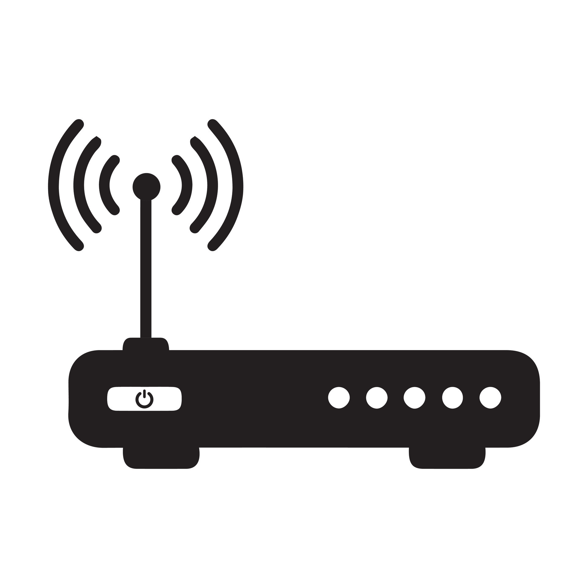 Collection Of Stock Vector Images Depicting Symbols And Icons Related To Wireless Wi Fi