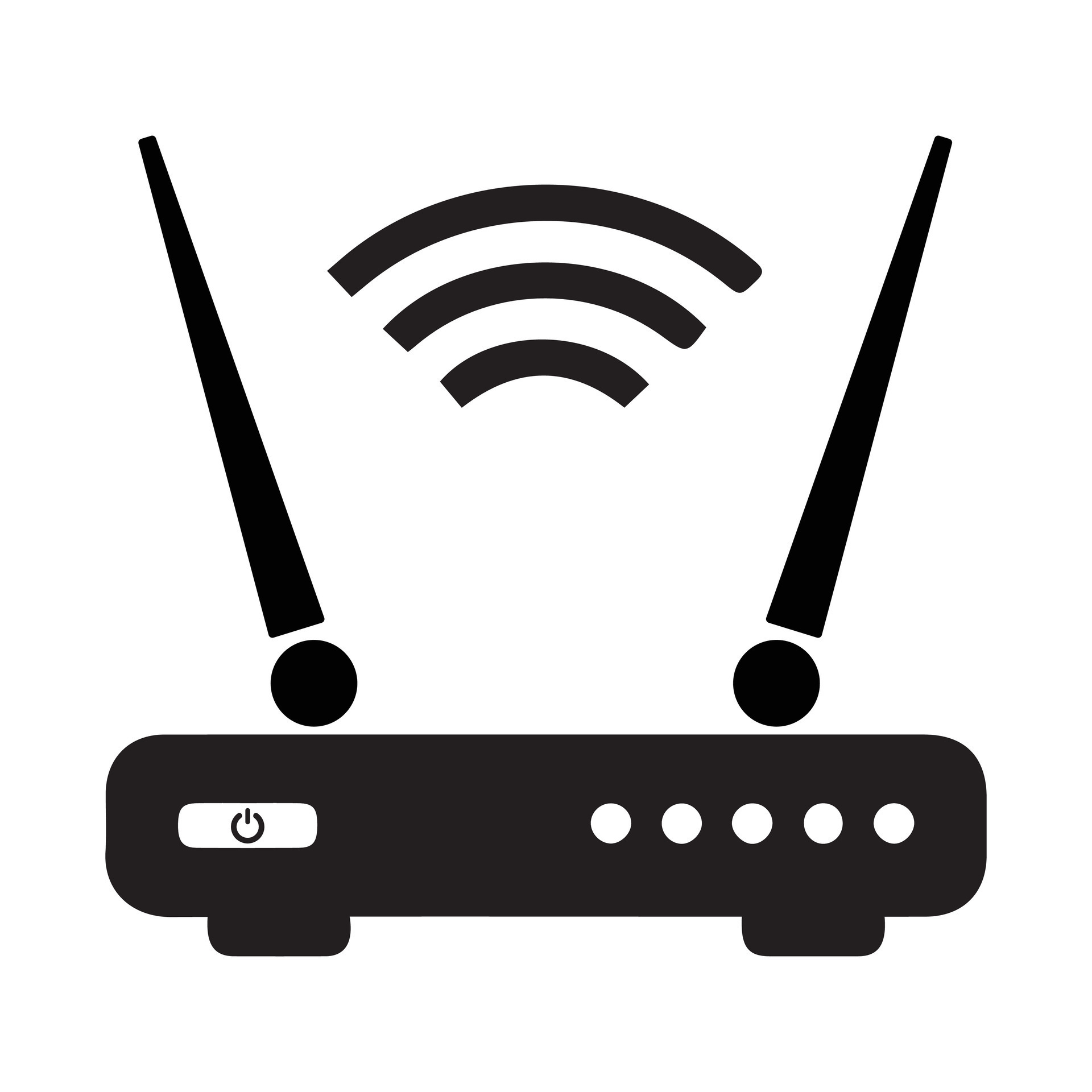 Collection Of Stock Vector Images Depicting Symbols And Icons Related To Wireless Wi Fi
