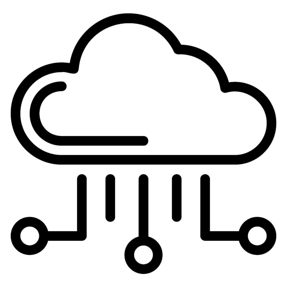 cloud computing line icon 42154514 Vector Art at Vecteezy