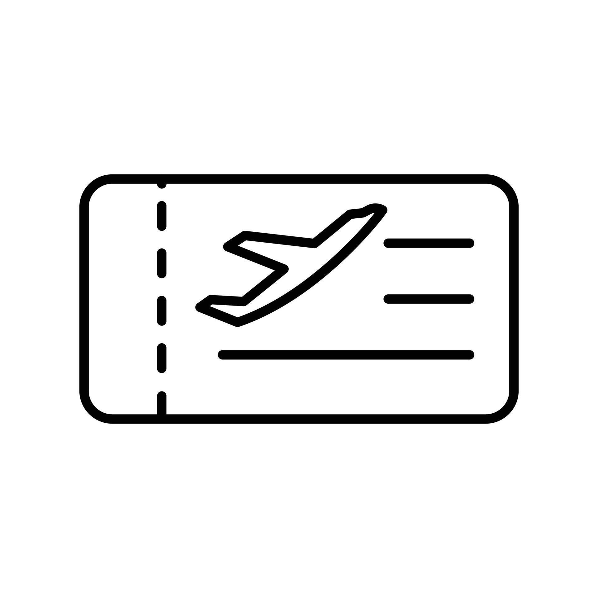 Boarding Pass Icon Outline Icon 42159333 Vector Art At Vecteezy