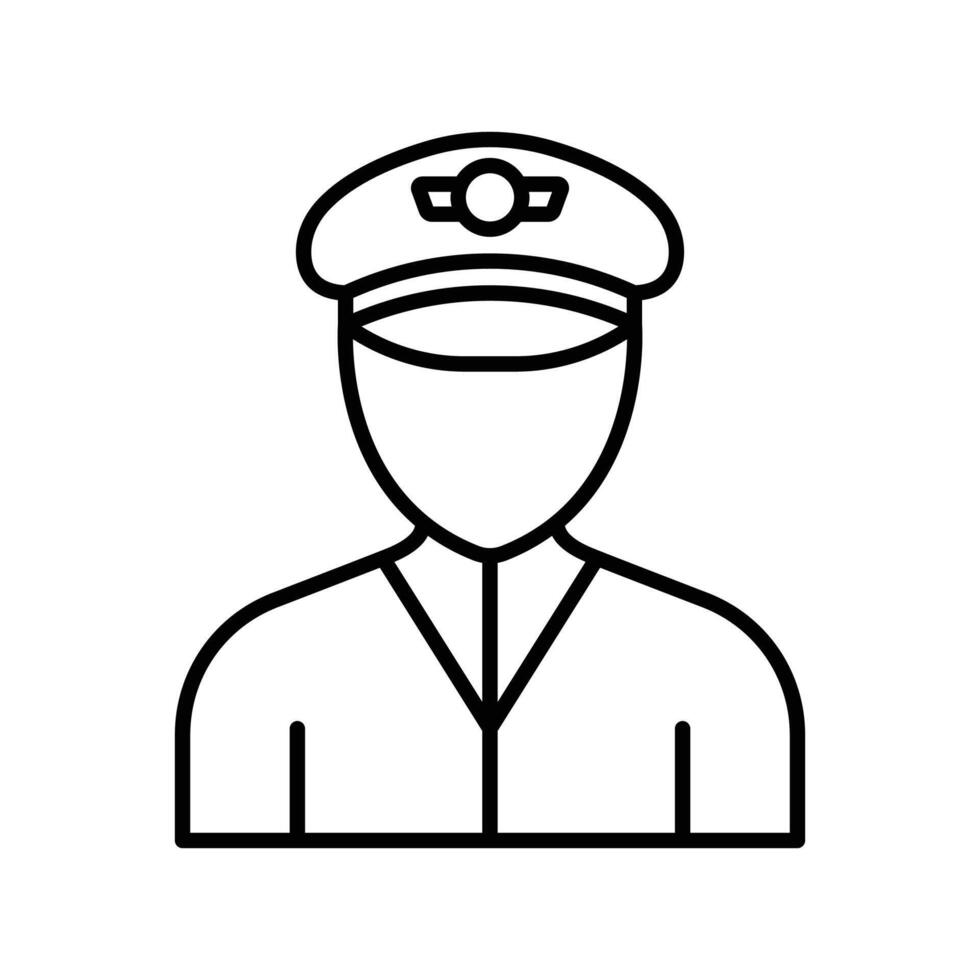 Pilot icon. outline icon 42159471 Vector Art at Vecteezy Pilot icon. outline icon 42159471 Vector Art at Vecteezy