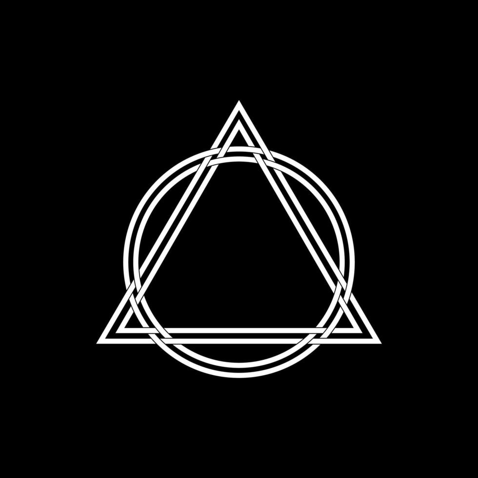 Triangle And Circle Shape Composition Can Use For Logo Gram Apps