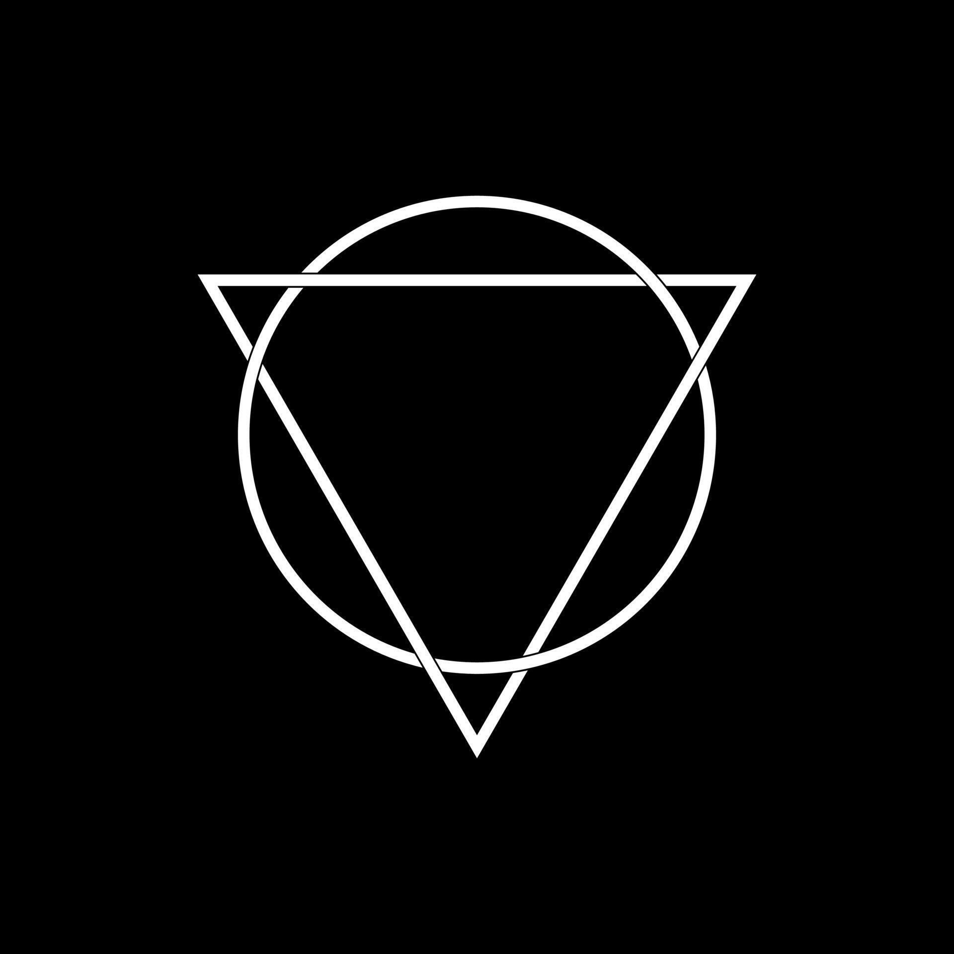 Triangle And Circle Shape Composition Can Use For Logo Gram Apps