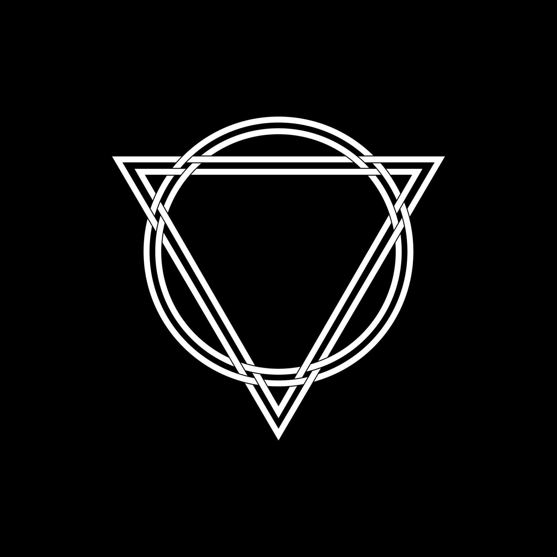 Triangle And Circle Shape Composition Can Use For Logo Gram Apps