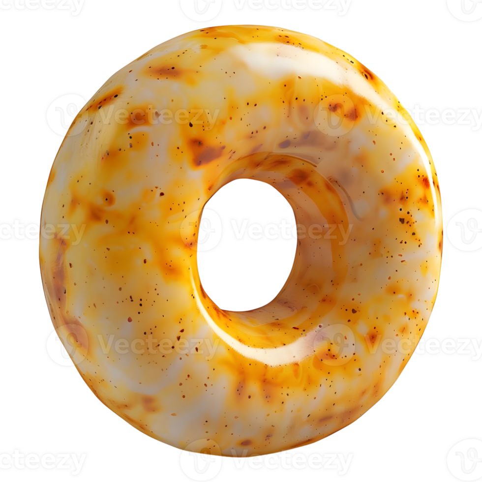 AI generated 3D Rendering of a Cheese Donut on Transparent Background ...