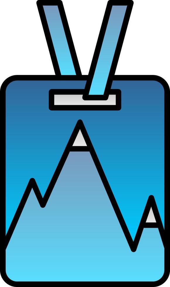 Ski Pass Line Filled Gradient Icon 42173179 Vector Art At Vecteezy