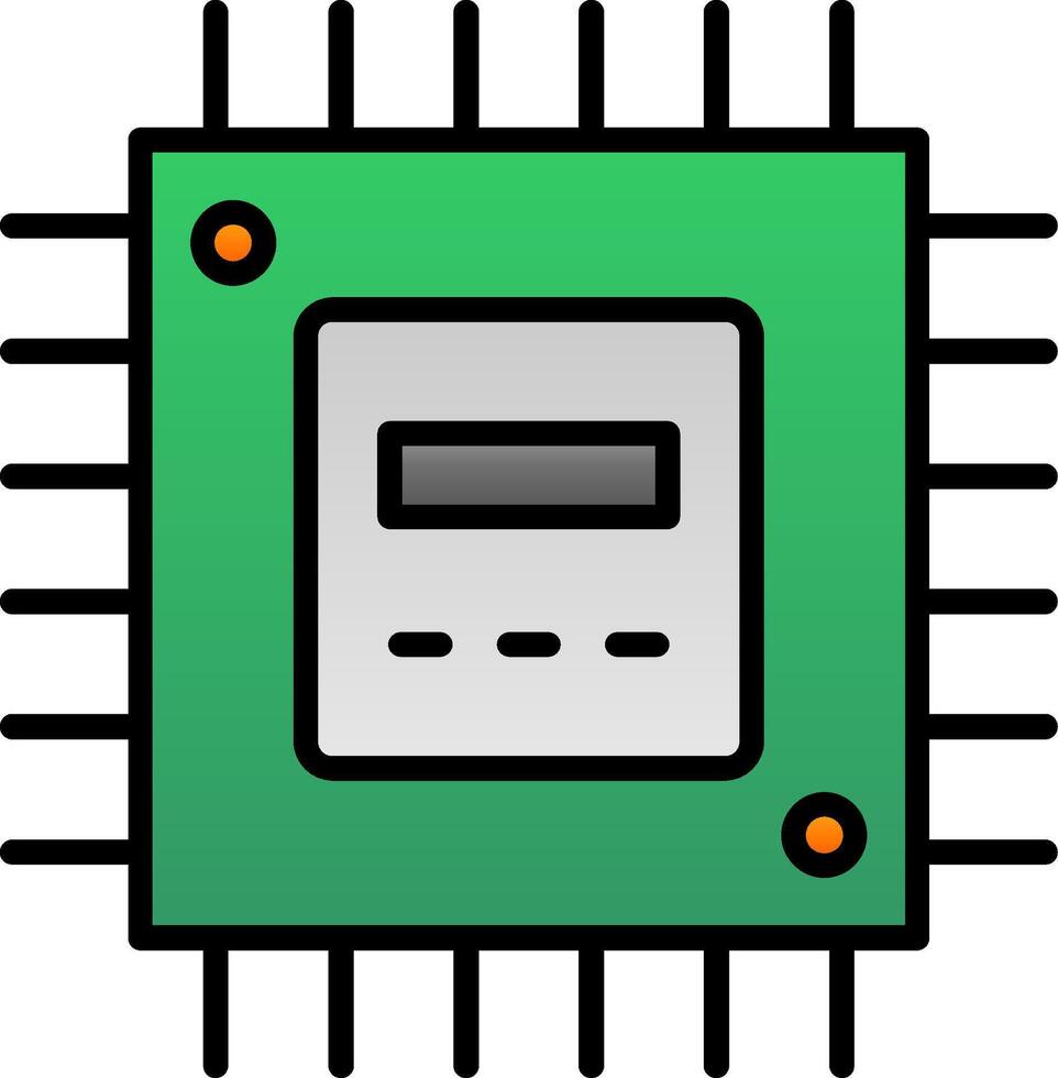 Processor Line Filled Gradient Icon 42173297 Vector Art at Vecteezy