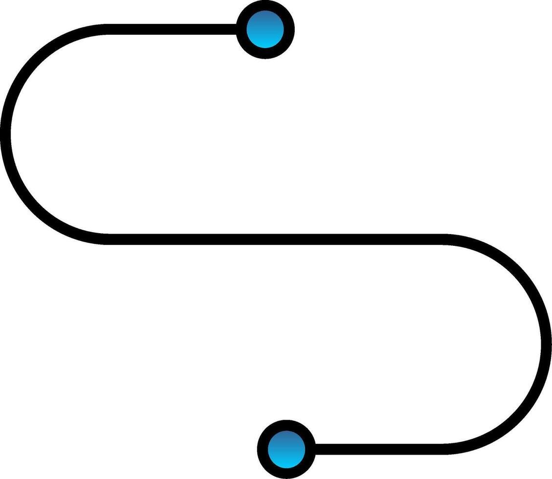 Curve Line Filled Gradient Icon 42173759 Vector Art At Vecteezy