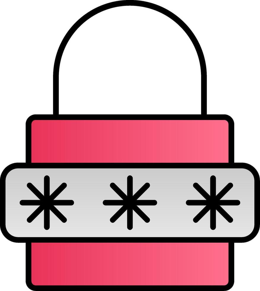 Password Line Filled Gradient Icon 42173830 Vector Art At Vecteezy