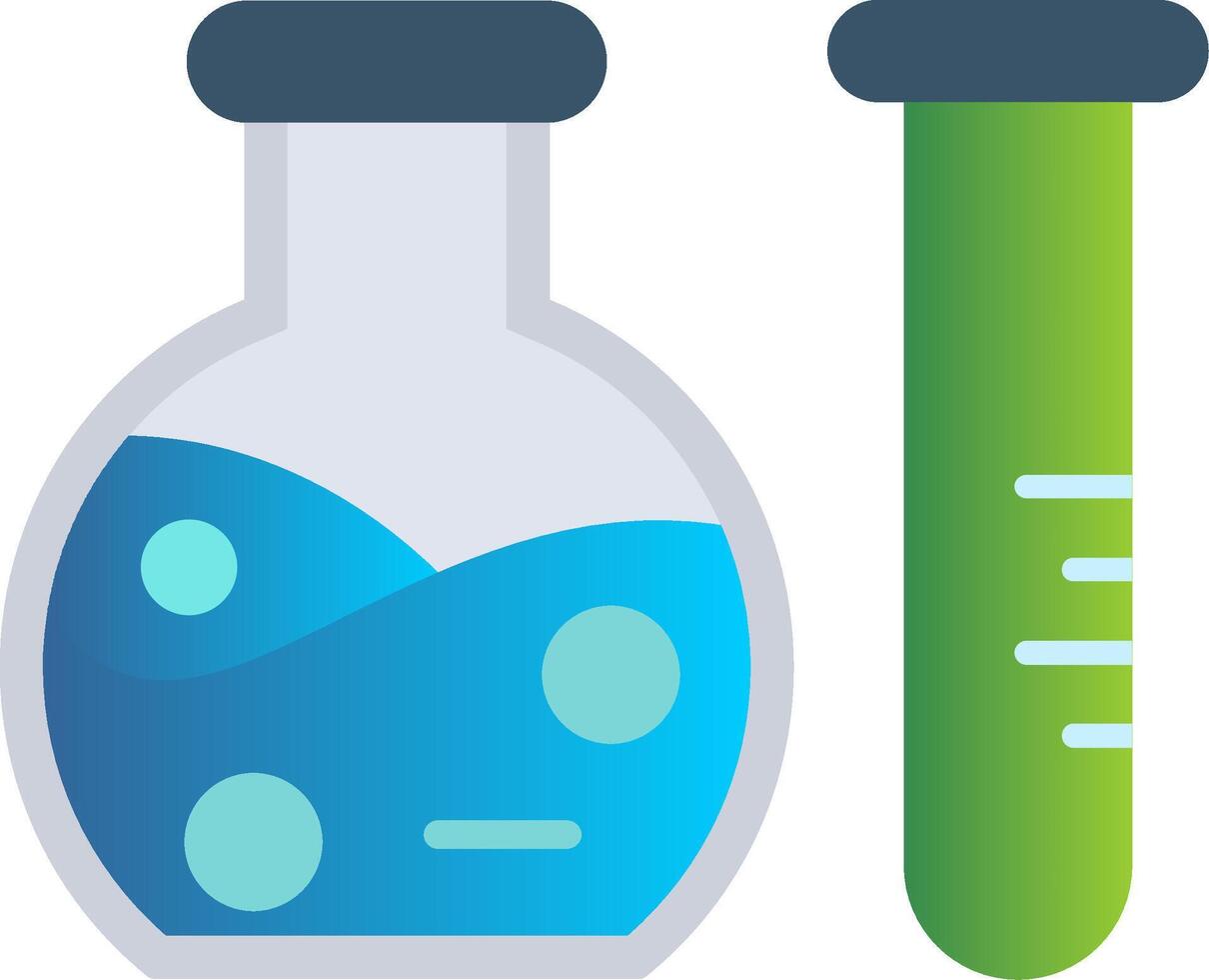 Flasks Flat Gradient Icon 42175858 Vector Art at Vecteezy