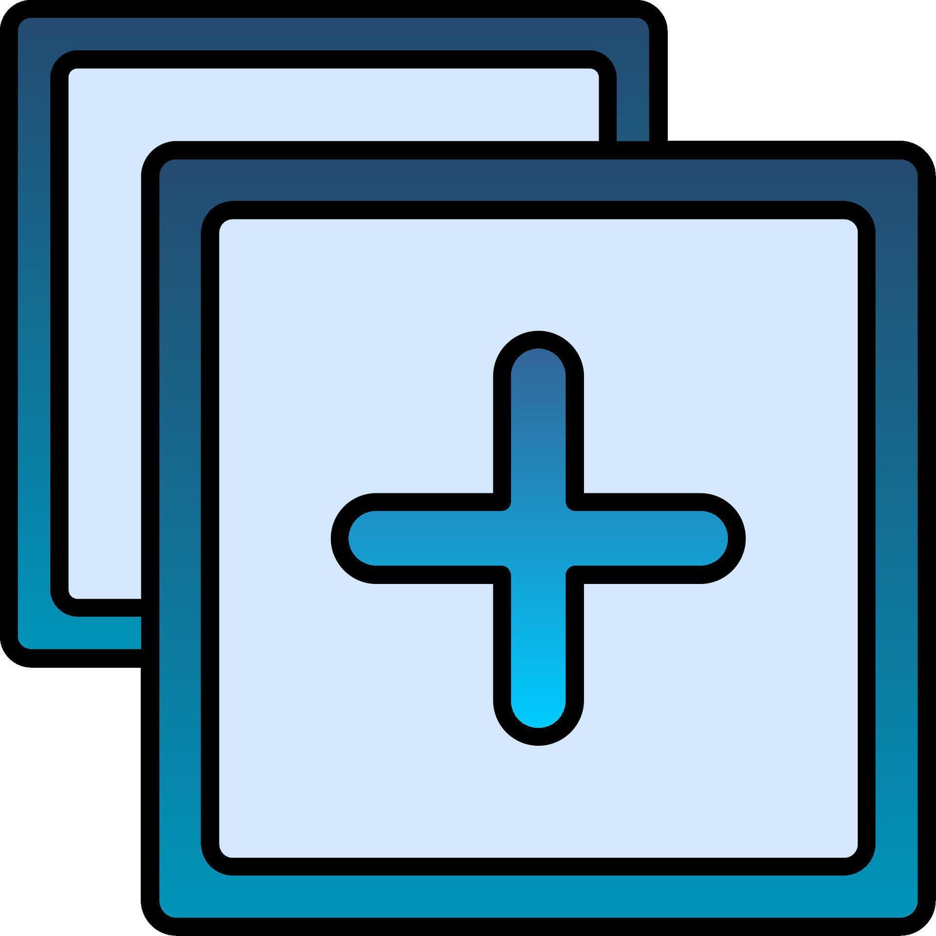 Duplicate Line Filled Gradient Icon 42176900 Vector Art At Vecteezy