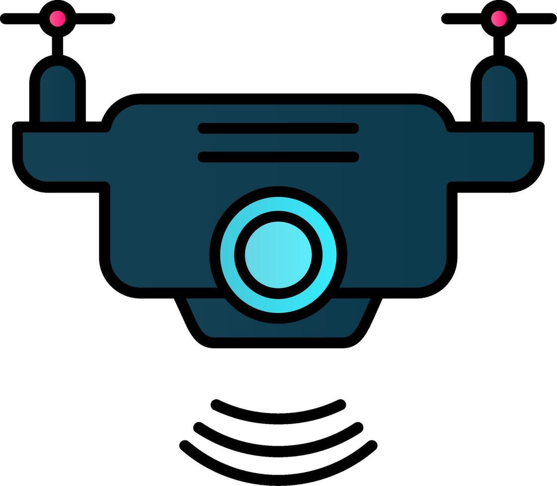 Drone Line Filled Gradient Icon 42178123 Vector Art At Vecteezy
