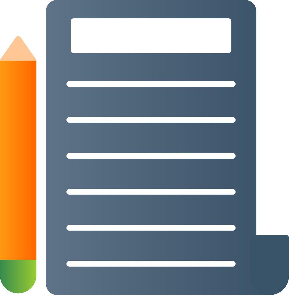 Write Flat Gradient Icon 42178261 Vector Art at Vecteezy